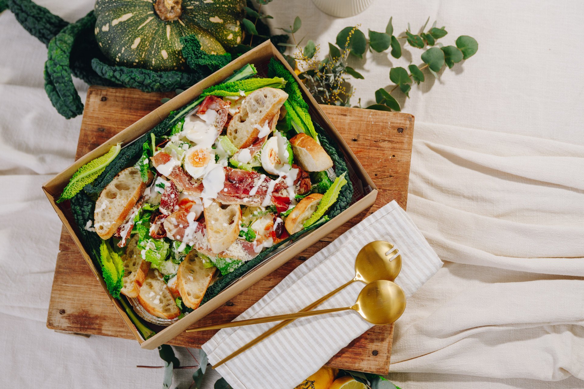 Chicken caesar salad box