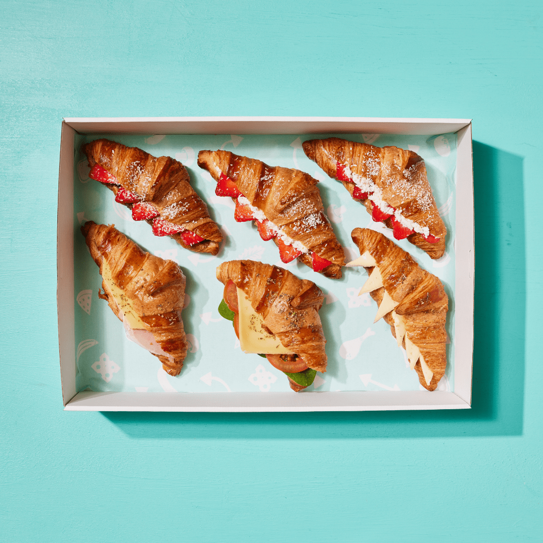 Boxed Savoury Filled Petit Croissants - Your Choice Per Piece