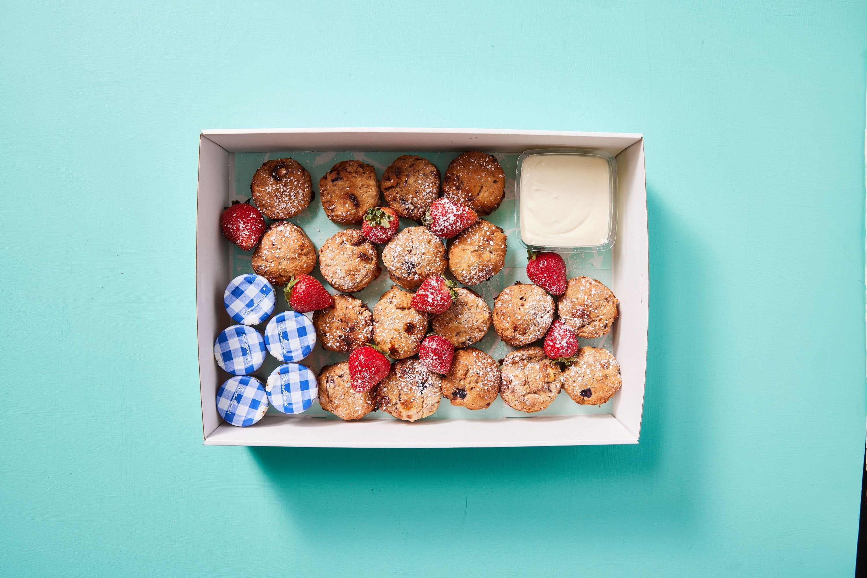 White Choc & Blueberry Scone Box (Min 12)