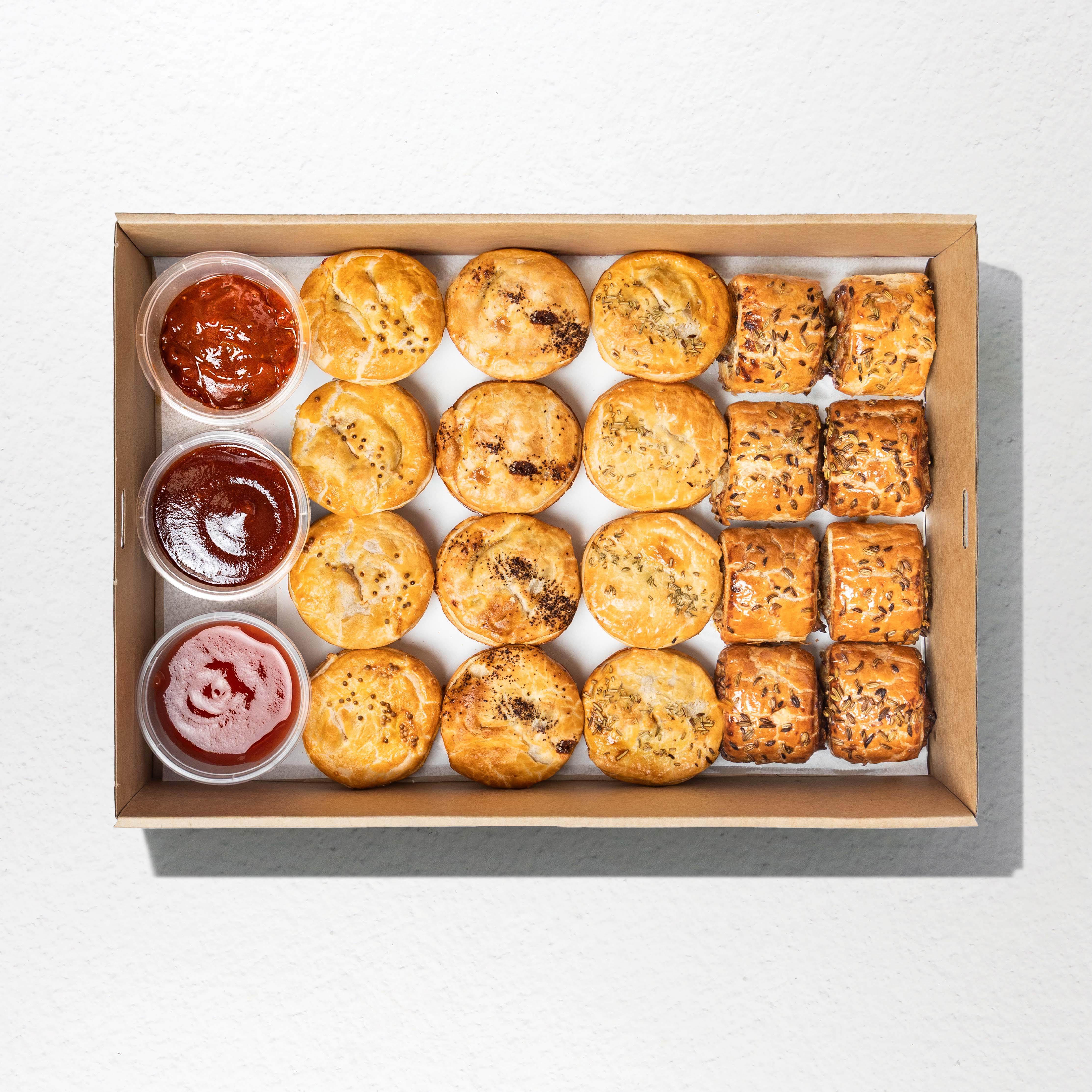 Gourmet Pie and Sausage Roll Platter