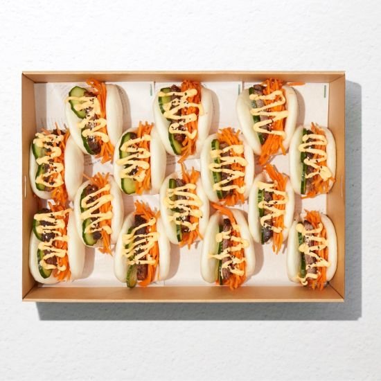 Chilli Beef Banh Mi Bao Bun Platter