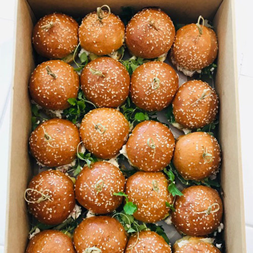 Brioche Sliders (Mini Burger) - Warm Selection (BOX OF 20)
