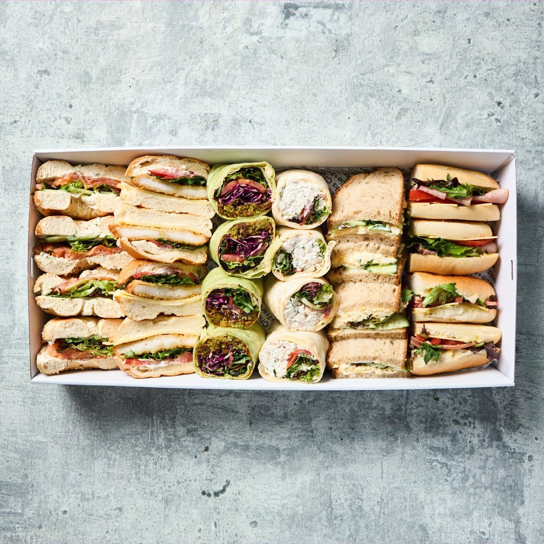 Gourmet Chef Sandwich Platter - Box of 12 (24 Halves)
