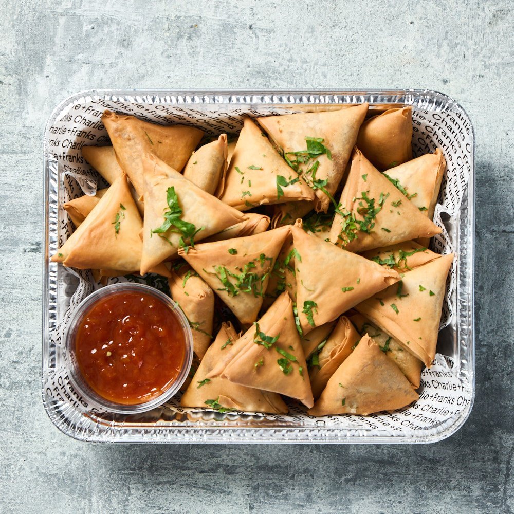 Cocktail Vegetarian Samosas (Box of 36)
