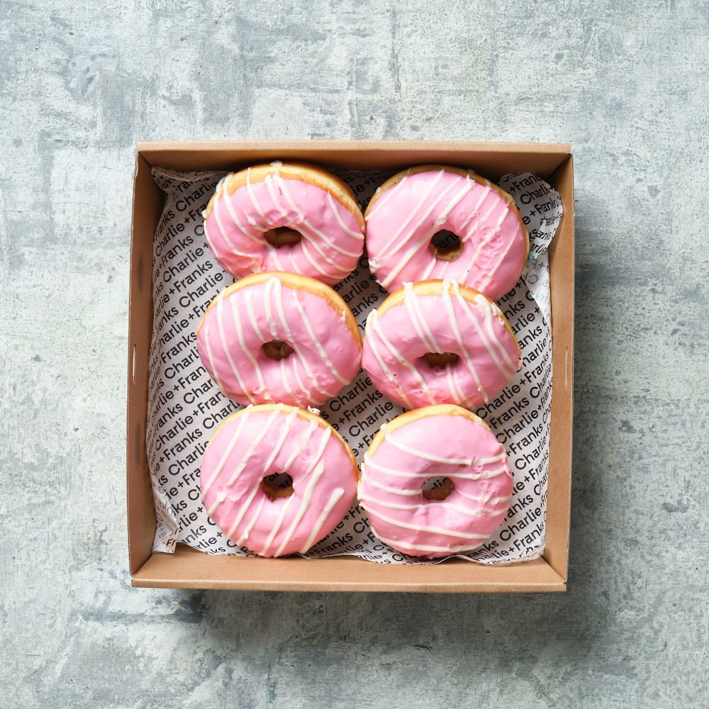 Baby Shower / Gender Reveal - Pink Donut (Box of 6)