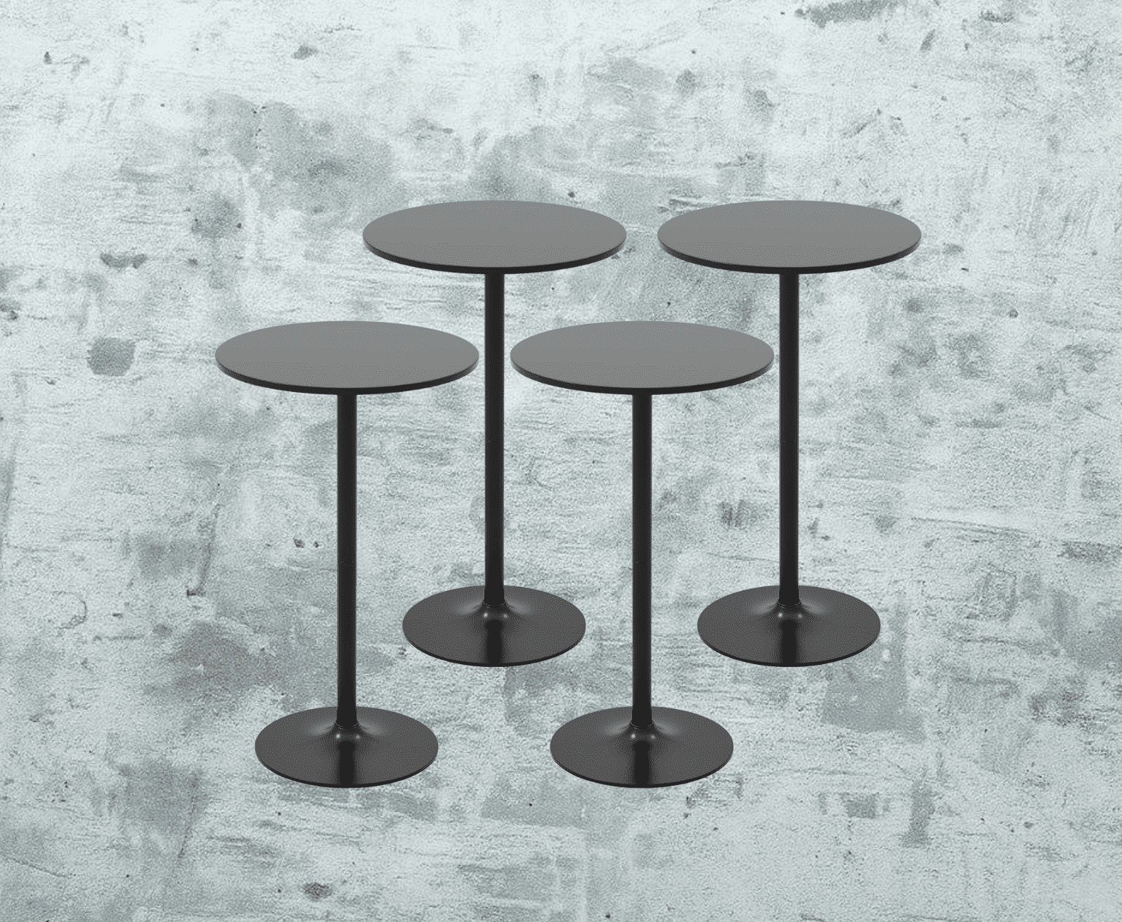 Equipment Hire - Black Cocktail Bar Table (Min Order 4)