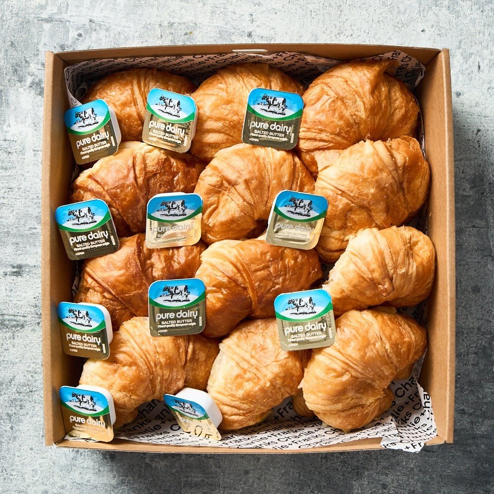 Cocktail Butter Croissants + Butter (Box of 12)