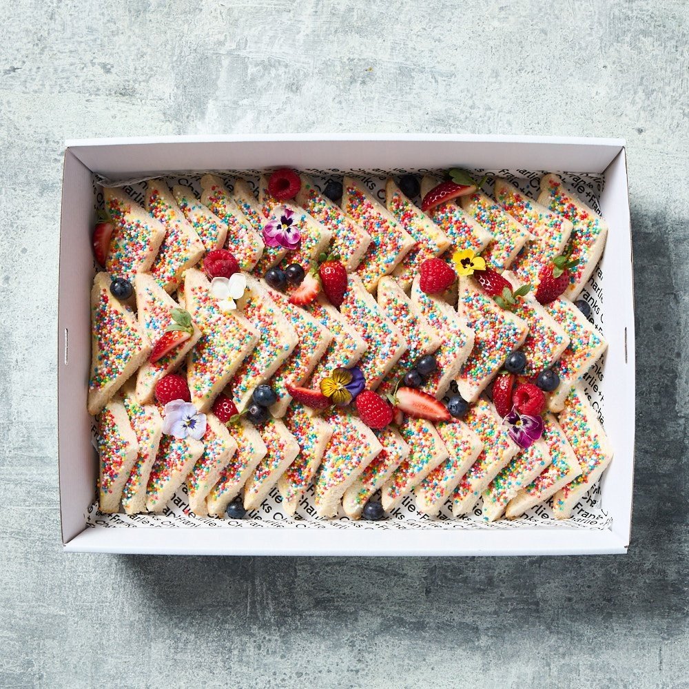 Fairy Bread (10 slices / 40 mini triangles)