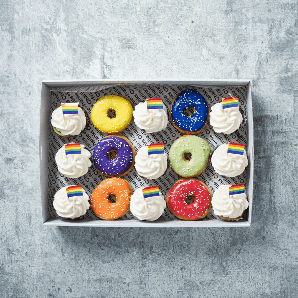 Assorted Rainbow Donut & Cupcake Combo (Box of 15)