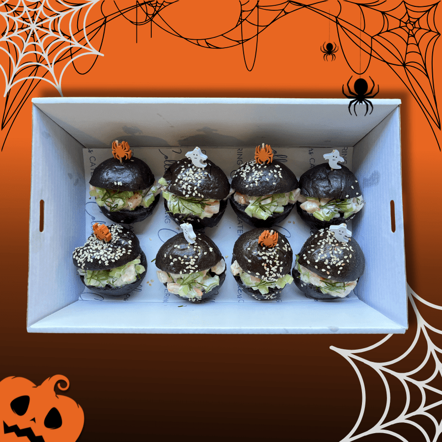 Haunted Mini Prawn and Dill Sliders