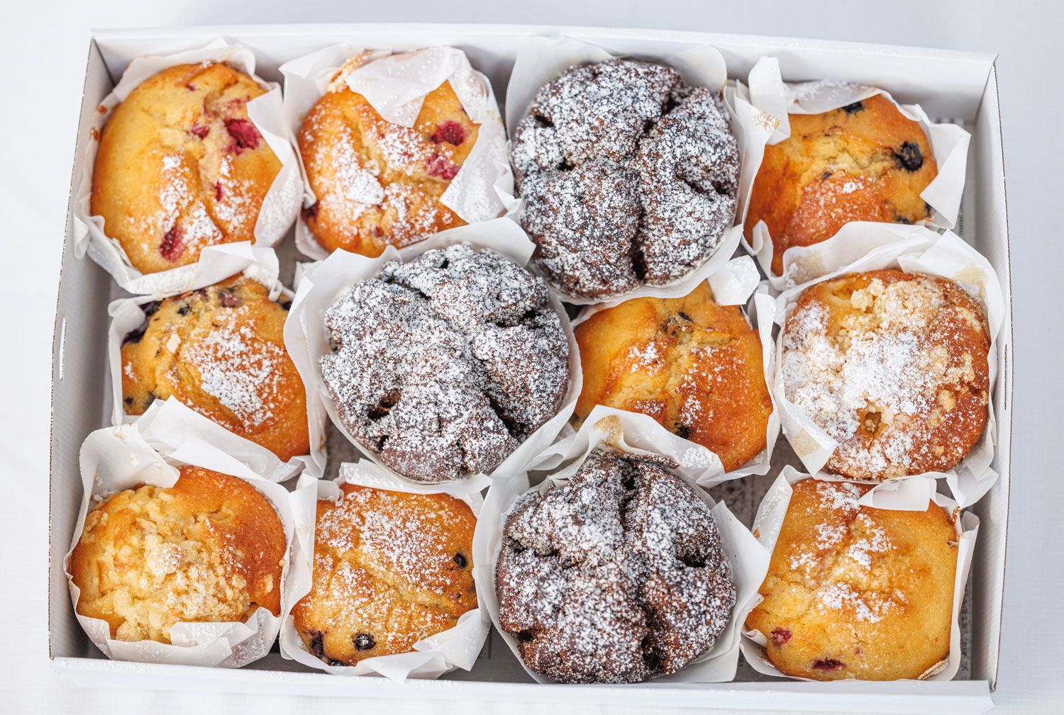 Muffins Selection Box (all muffins are cut in half)