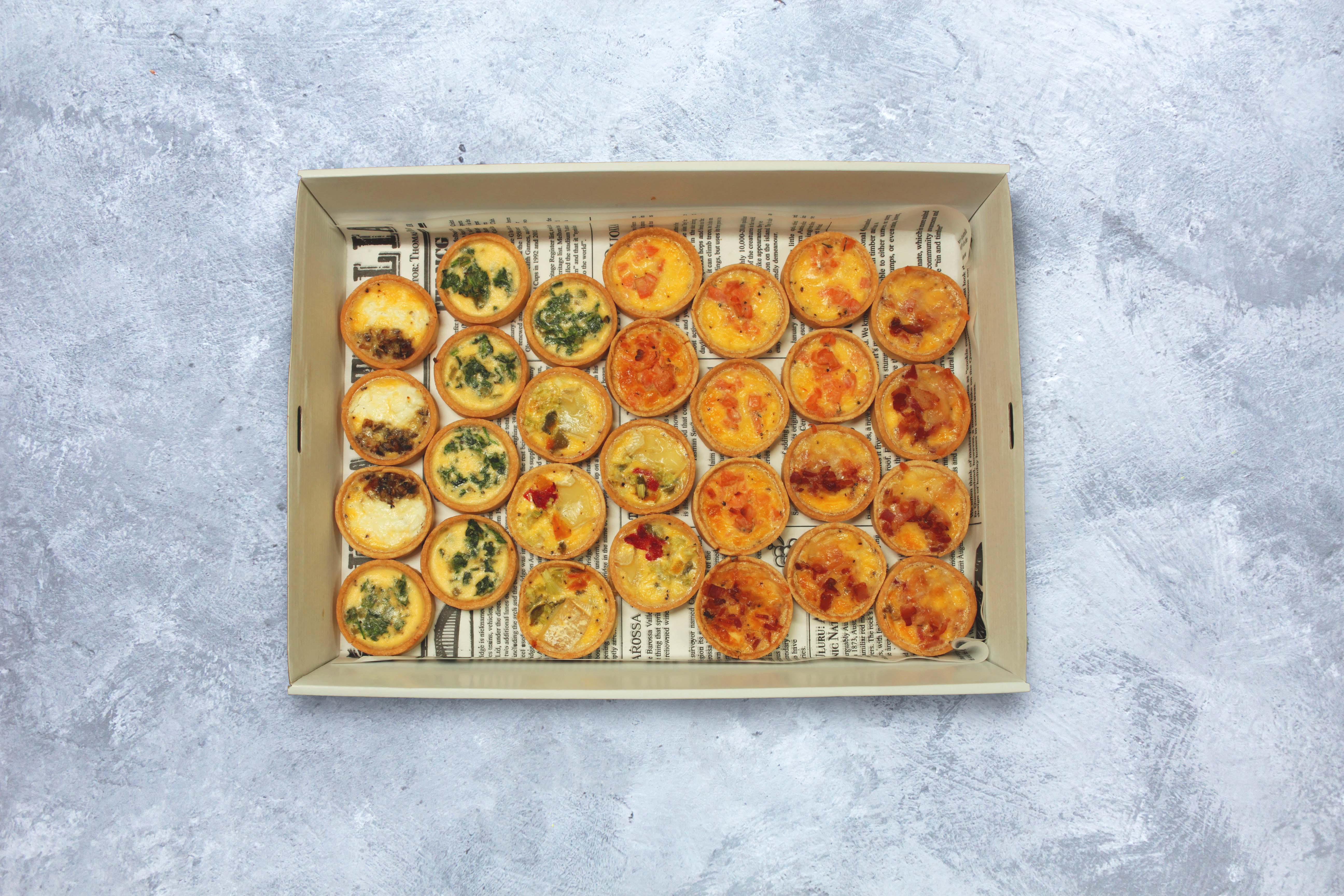 Gourmet Quiches - 35 pieces
