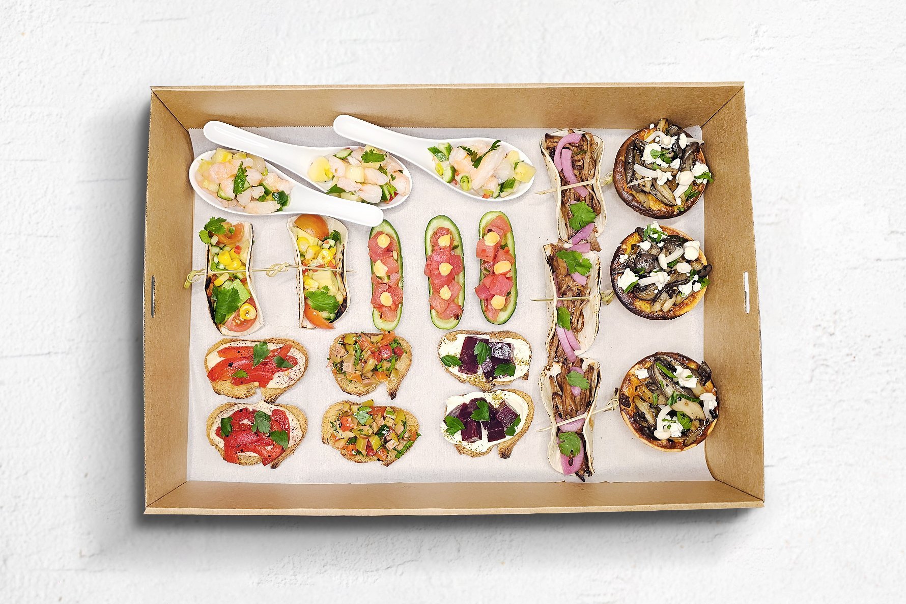 selection of cold canapes (40 piece)