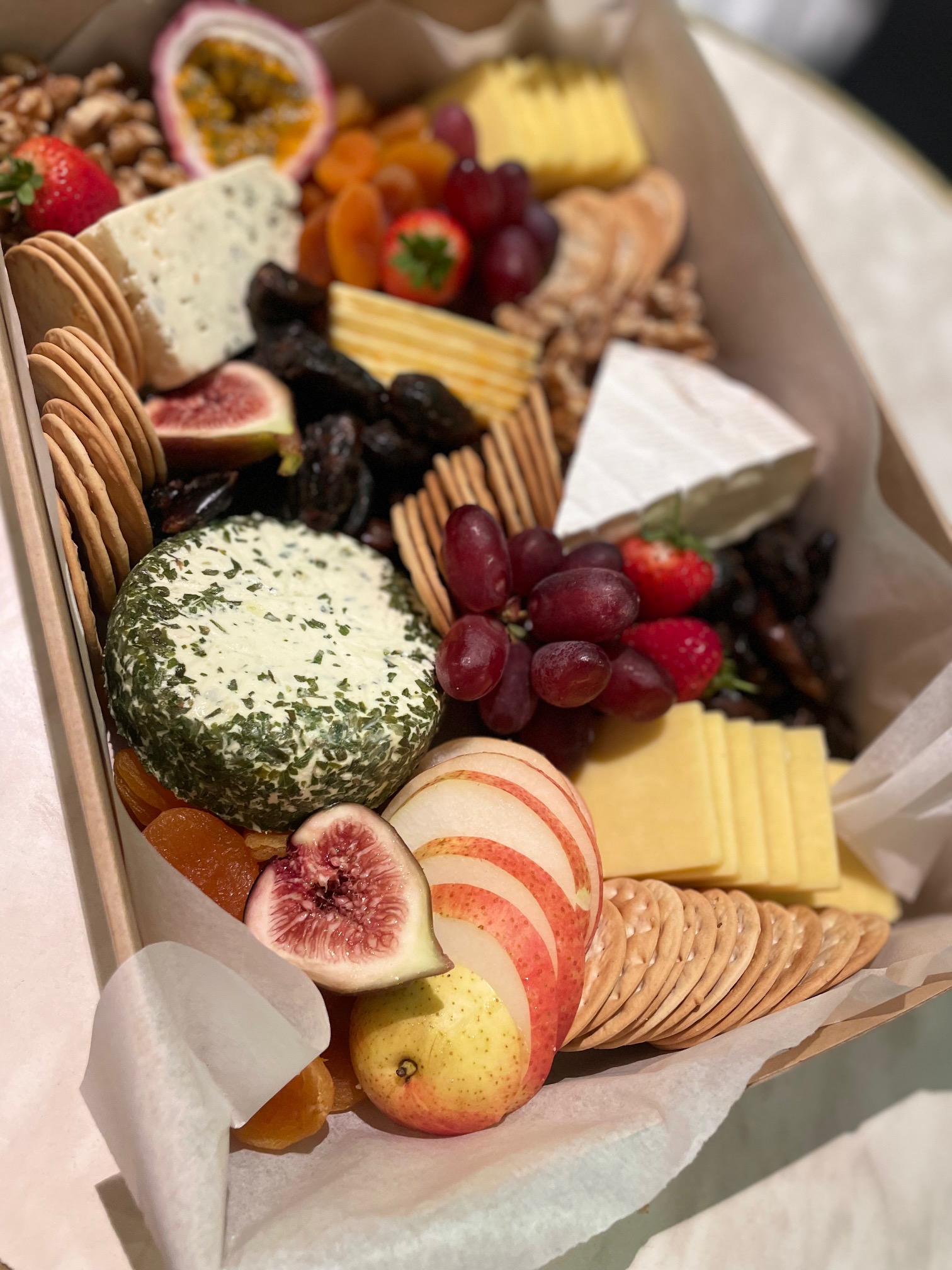 Handcrafted cheese grazing platter