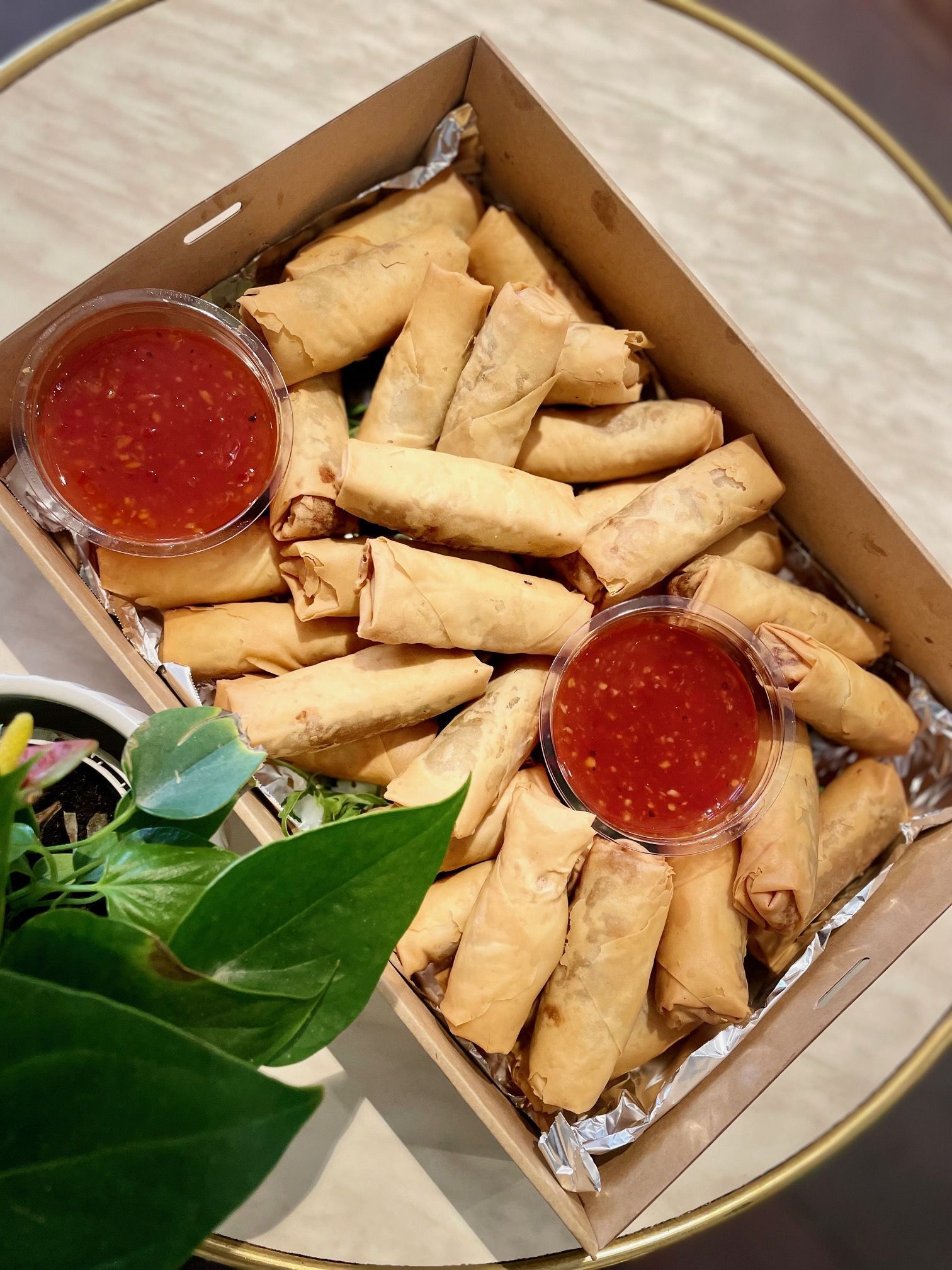 Crispy veg Spring Rolls Box