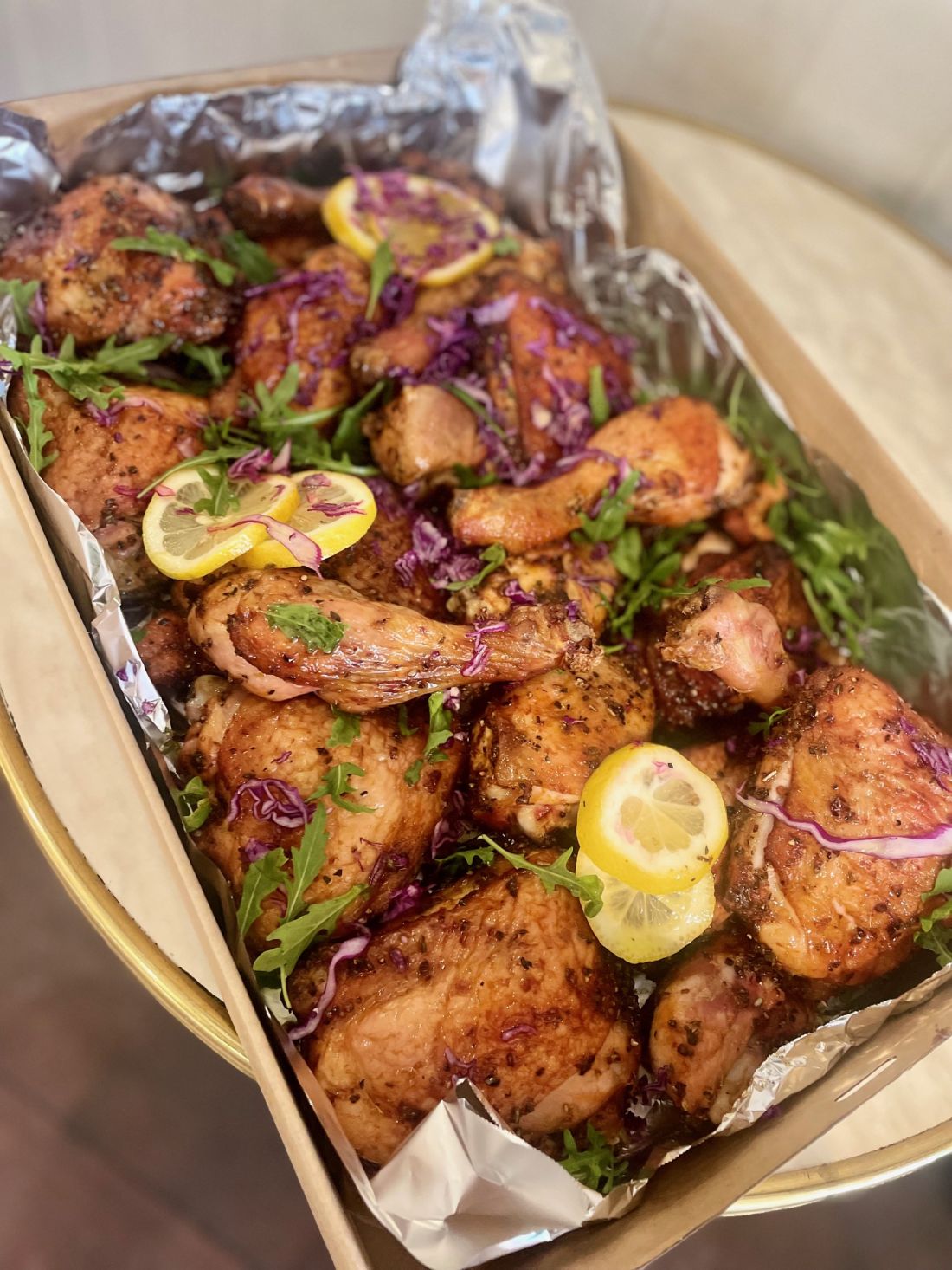 Marinated roast chicken box