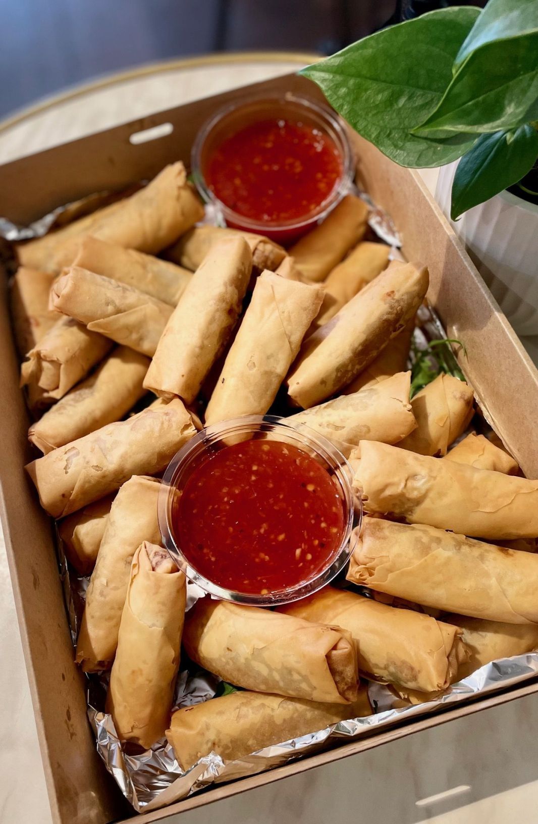Crispy veg Spring Rolls Box