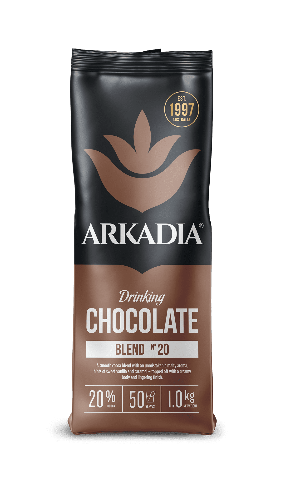 Arkadia Drinking Chocolate 20% Cocoa (Cappuccino Powder) 3 x 1kg