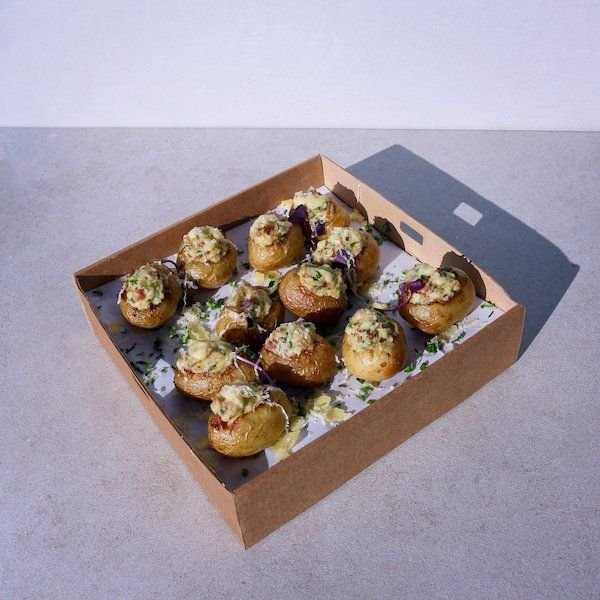 Soft Baked Baby Potatoes | Canapes Catering | Scratch Bakers