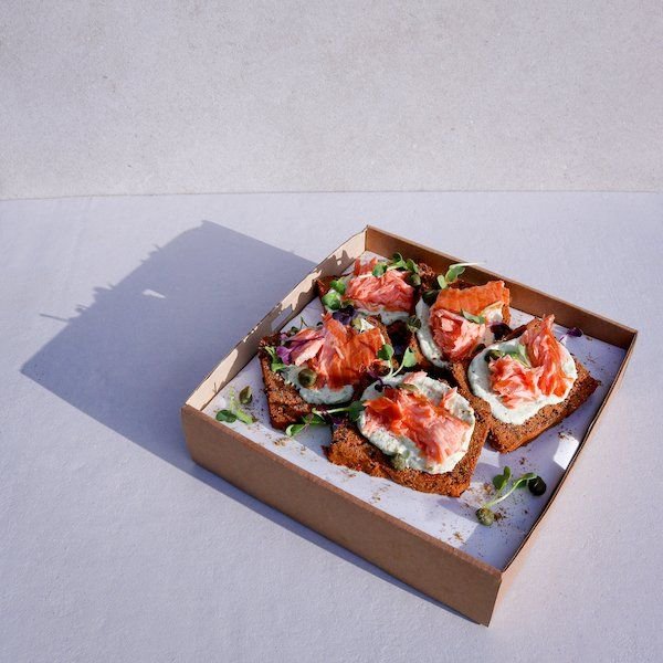 Smoked Salmon & Capers Bruschetta | Canapes Catering | Auckland