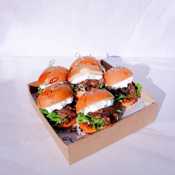 Pulled Lamb & Feta Sliders | Canapes Catering | Auckland